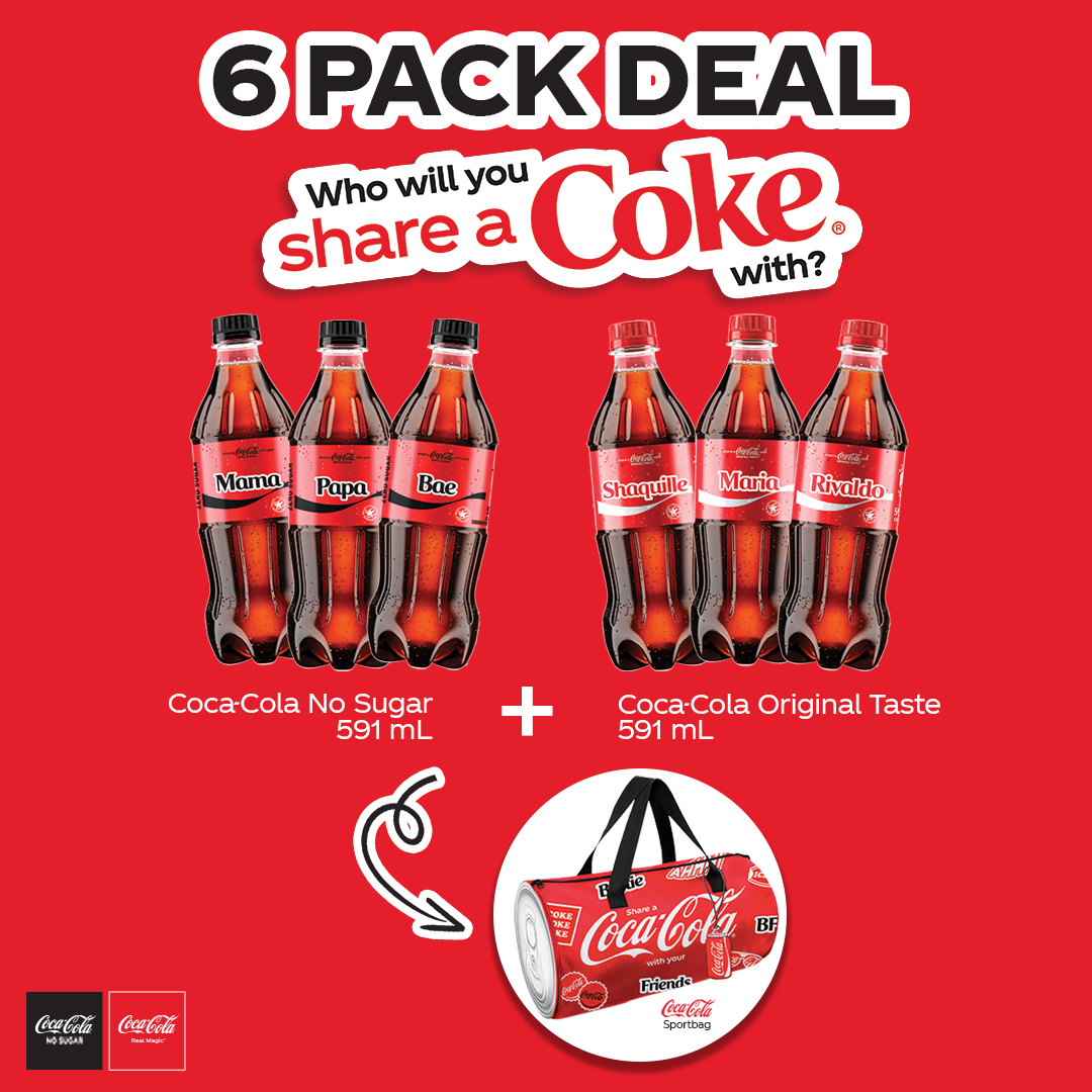 Share a Coke 6-pack Promotie - Fernandes Bottling Company N.V.