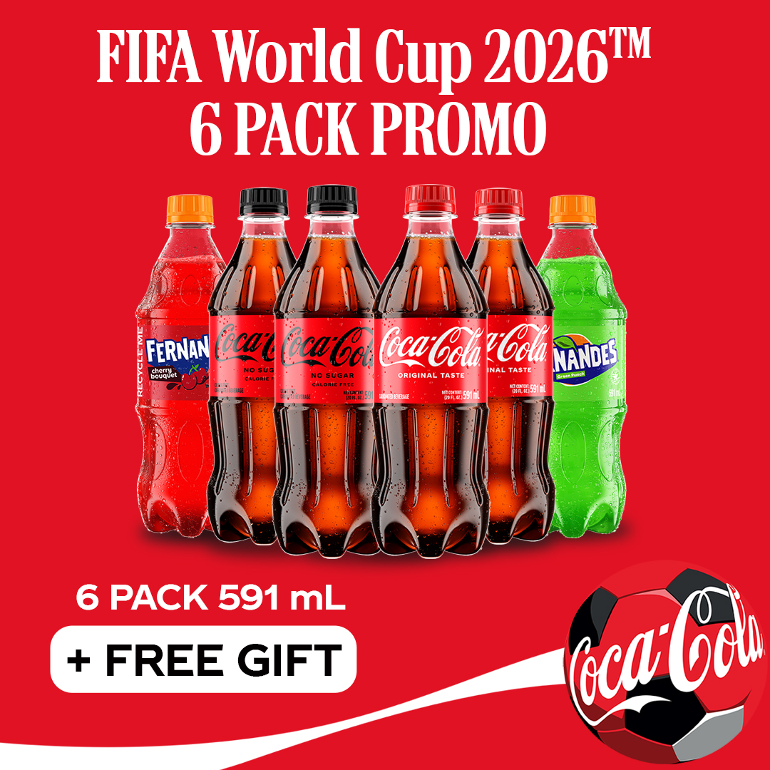 Coca-Cola FIFA World Cup 2026 6-Pack Promo - Fernandes Bottling Company ...